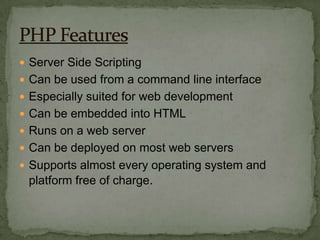 My Saminar On Php | PPT