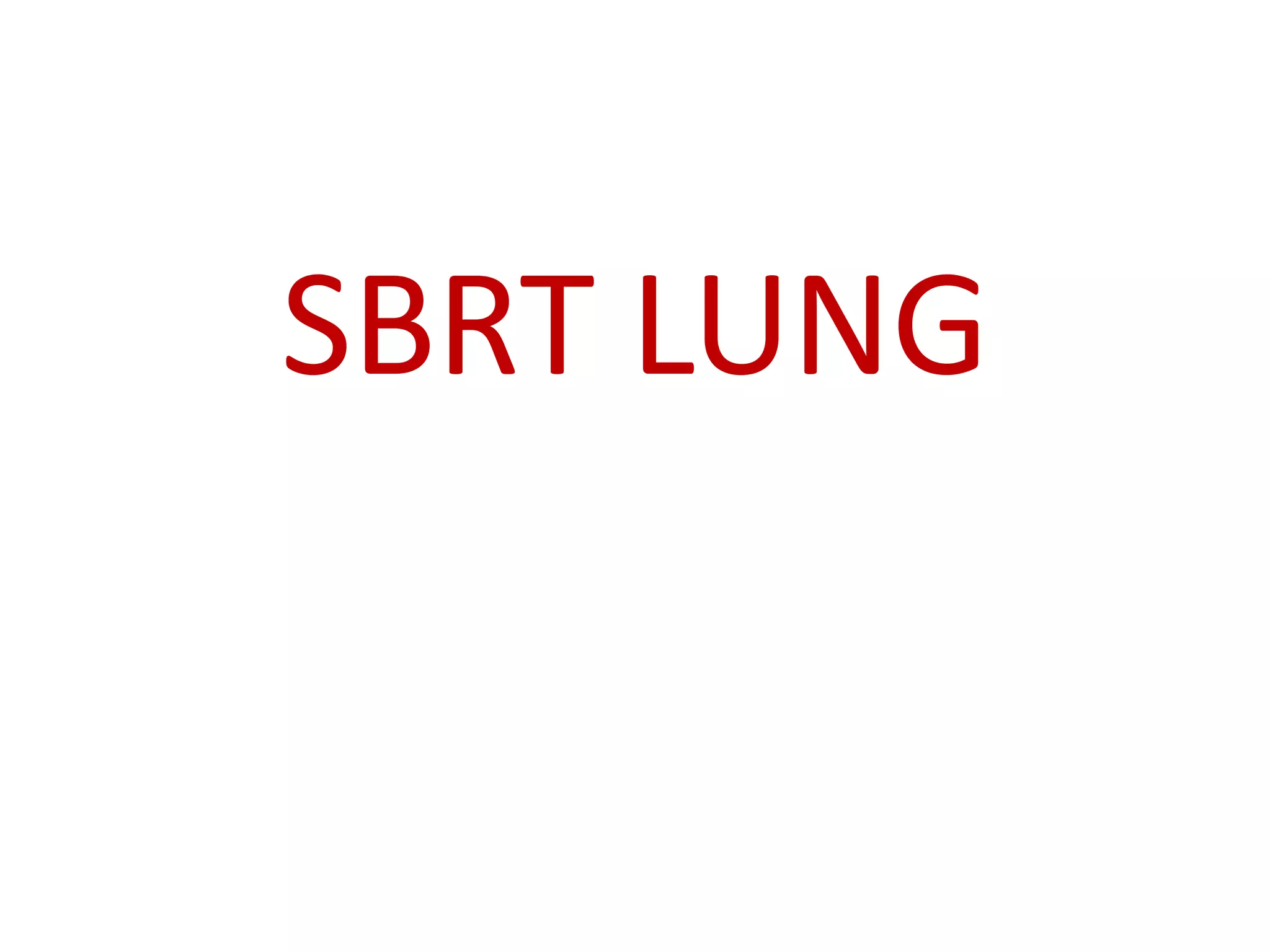SBRT | PPTX