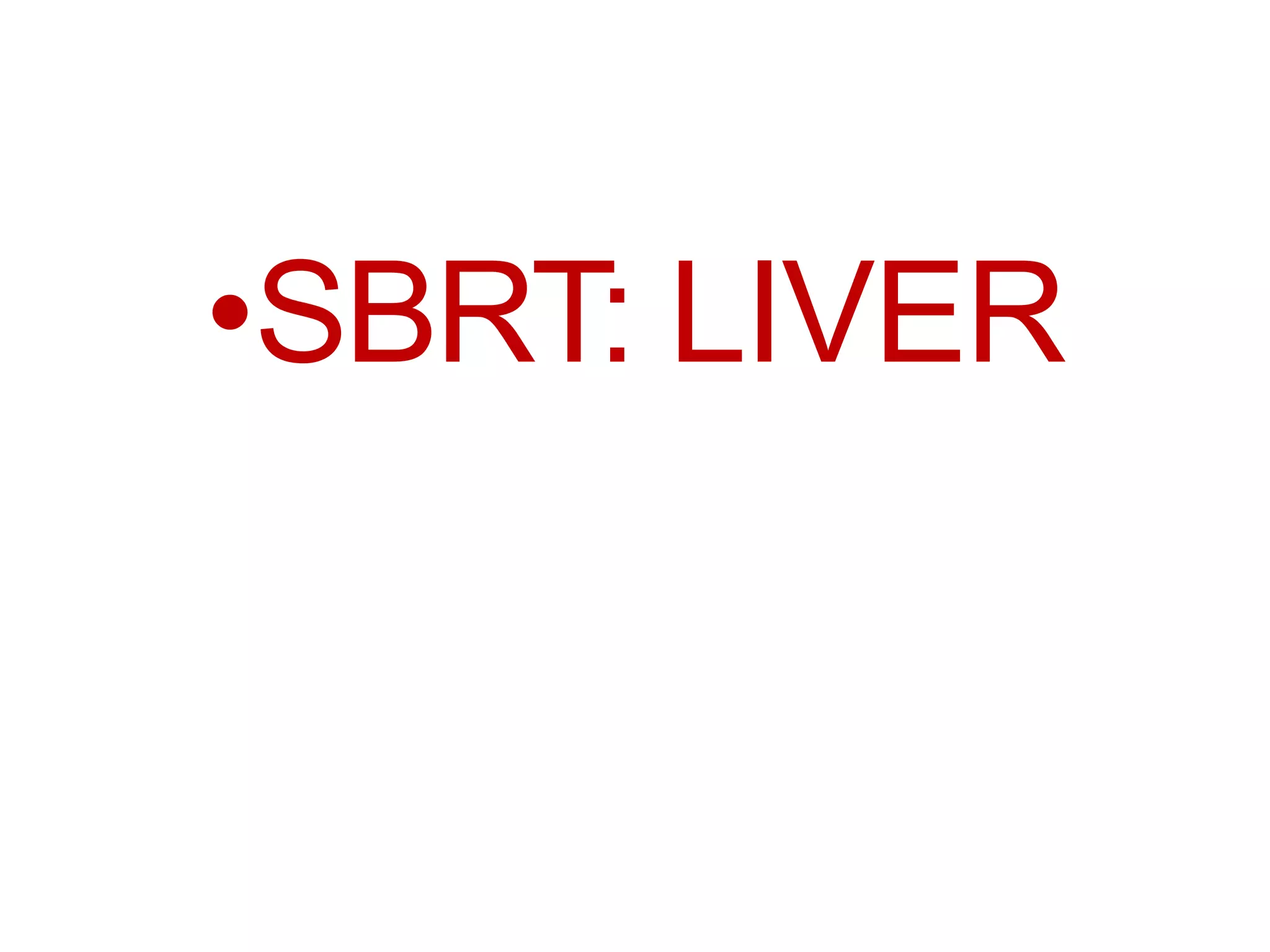 SBRT | PPTX