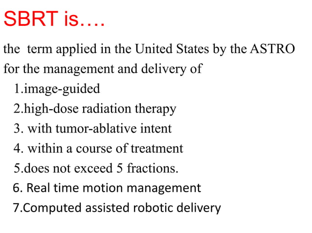 SBRT | PPTX
