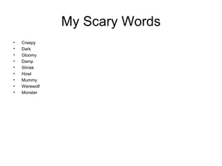 My scary story | PPT