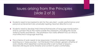 My scheme of work principles | PPT