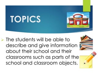 My school and classroom | PPTX