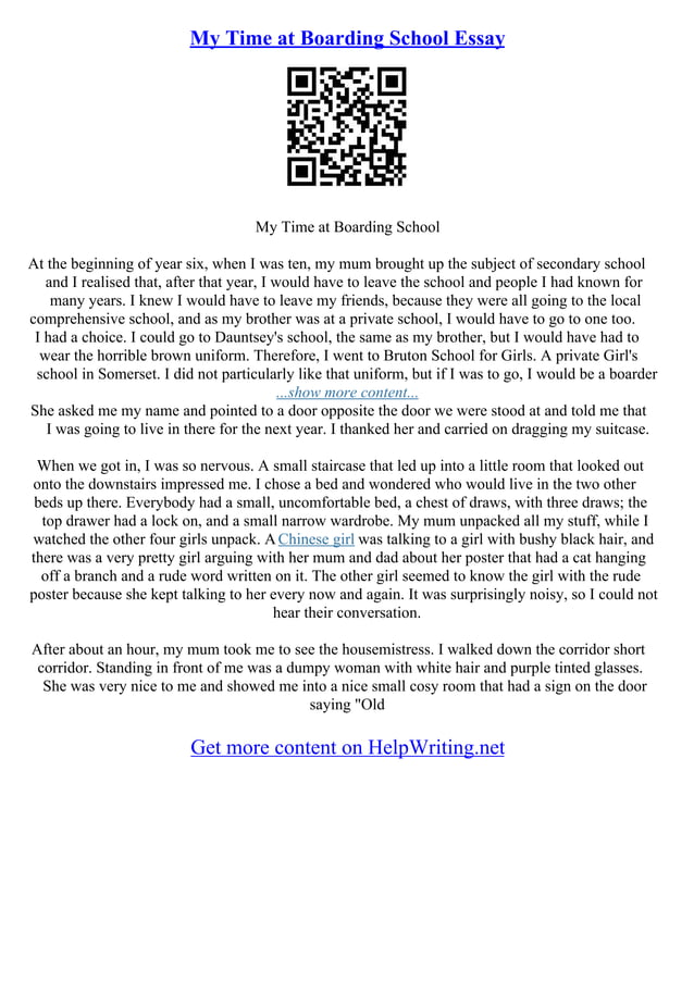 My School Essays | PDF