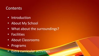 My school presentation | PPT