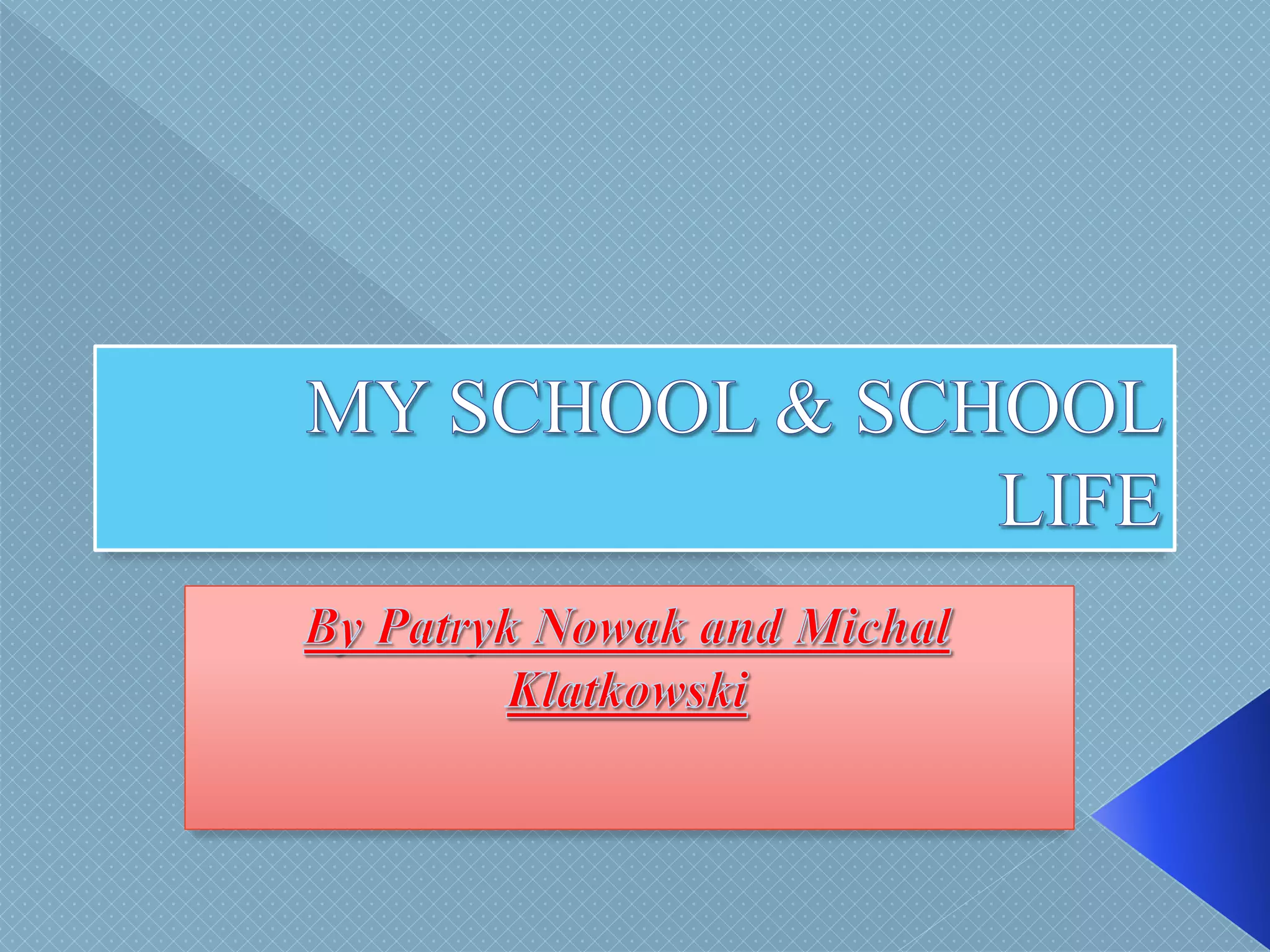 My school & school life | PPTX