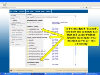 My Scouting Training Tutorial | PPTX