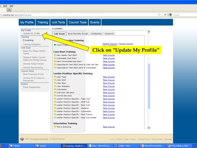 My Scouting Training Tutorial | PPTX
