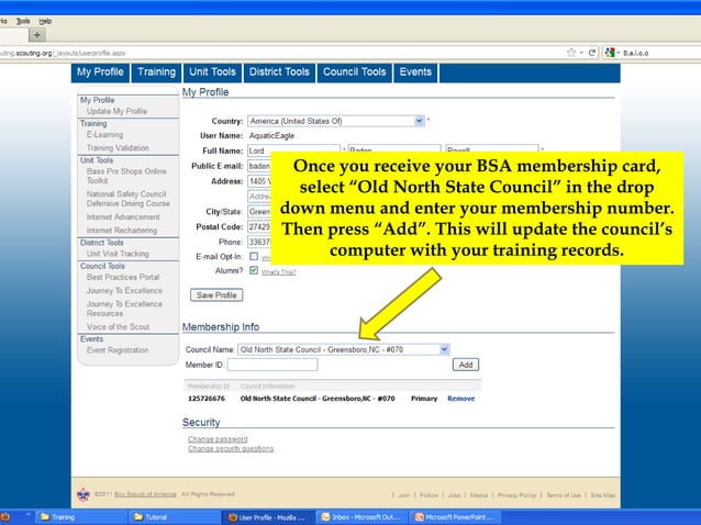 My Scouting Training Tutorial | PPTX