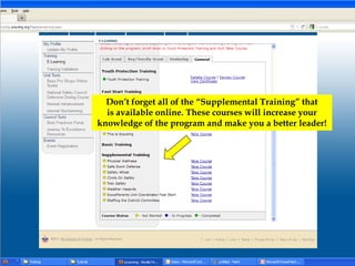 My Scouting Training Tutorial | PPTX