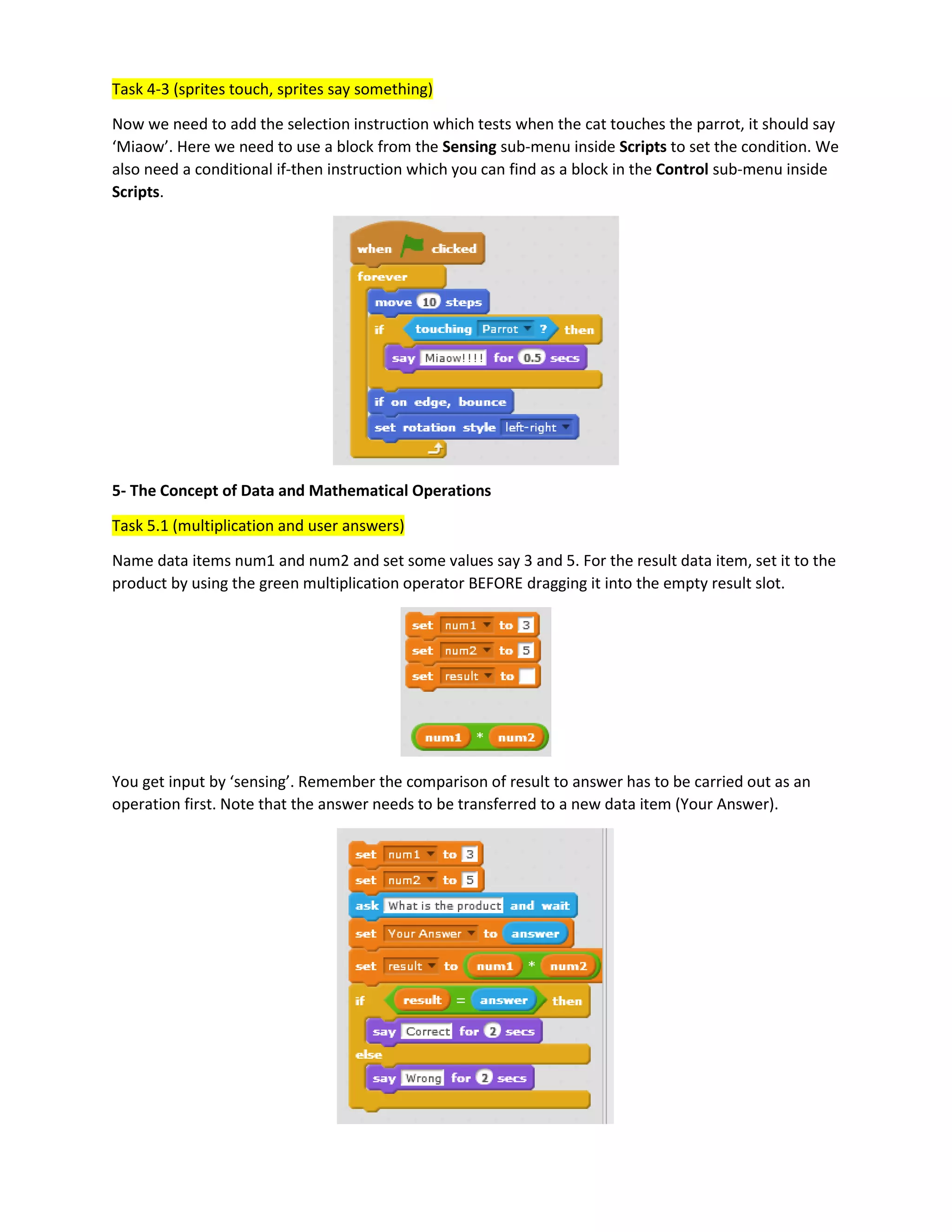 Introducing Scratch | PDF
