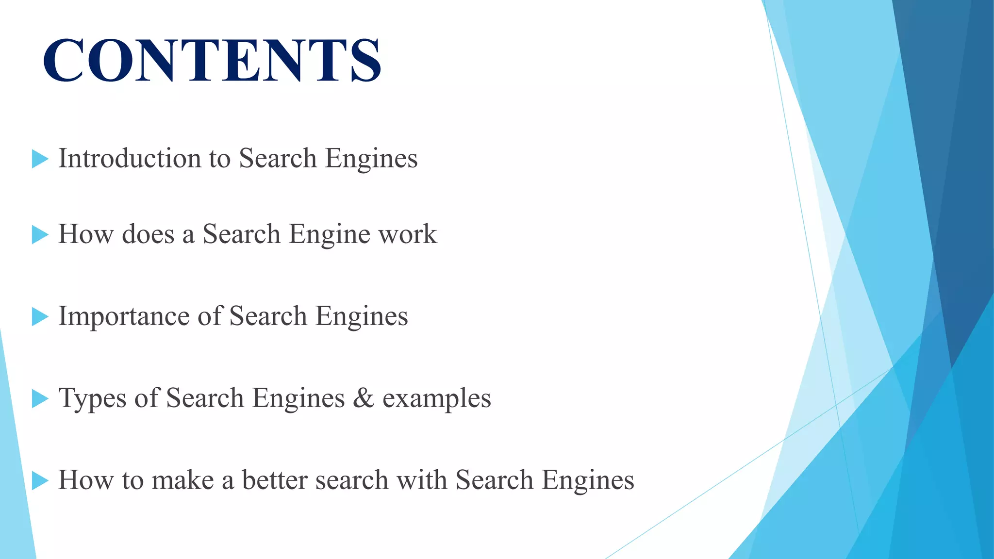 Search engines and its types | PPTX
