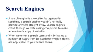 Search engines and its types | PPT