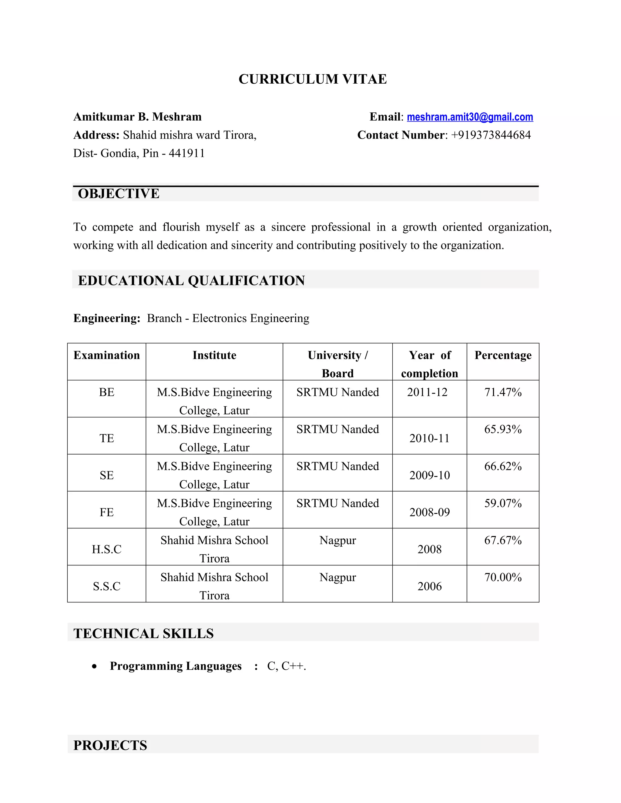 Myself | DOC | Technology & Computing