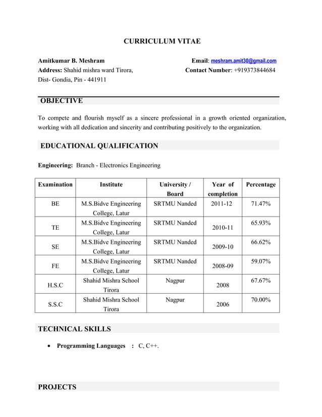 Myself | DOC | Technology & Computing