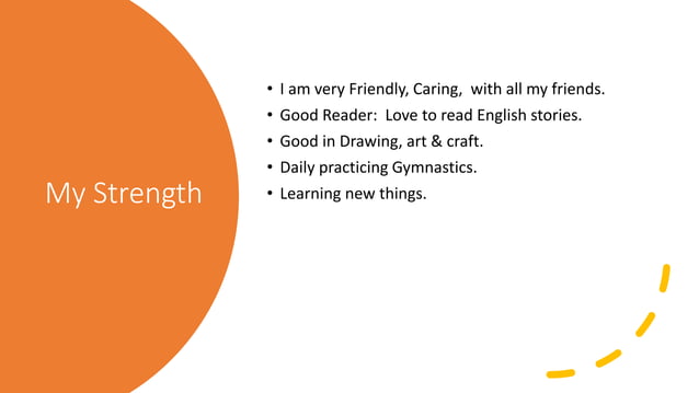 My Self-Introduction along with strength and weakness. | PPTX
