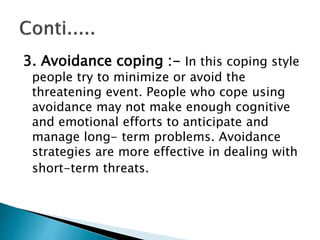 Coping with stress | PPTX