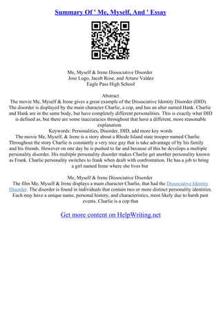 Myself Essay | PDF