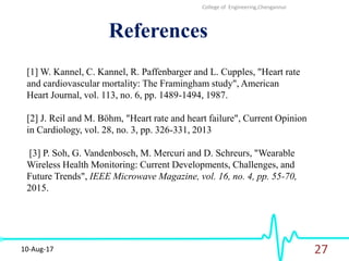 Seminar on Battery free RFID Heart rate Monitoring System | PPT