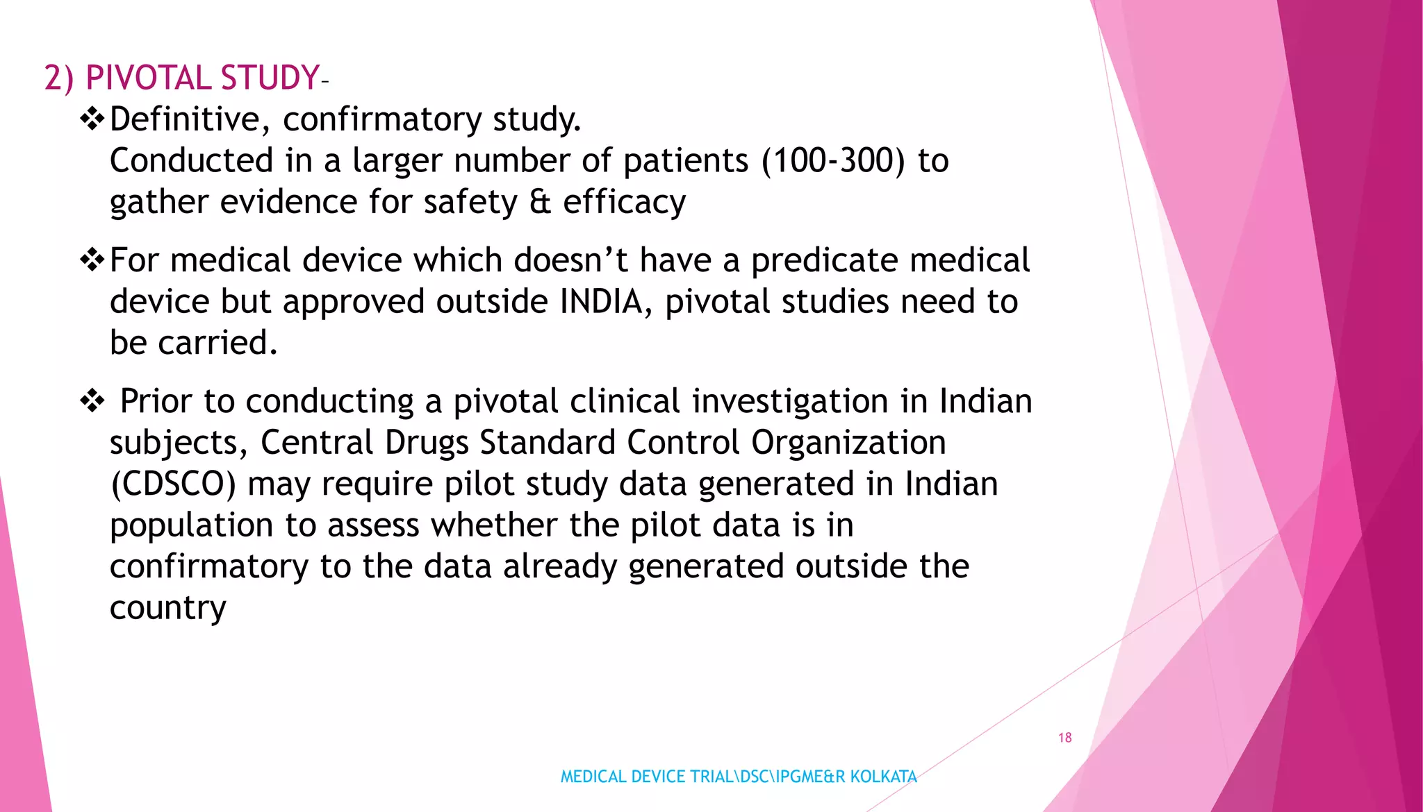 CLINICAL TRIALS OF MEDICAL DEVICES | PPTX