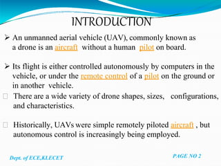 Drone technology,UAV | PDF