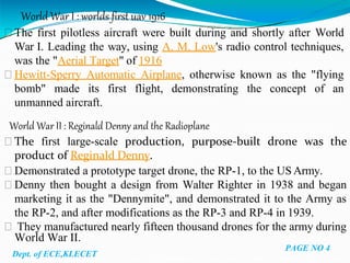 Drone technology,UAV | PDF