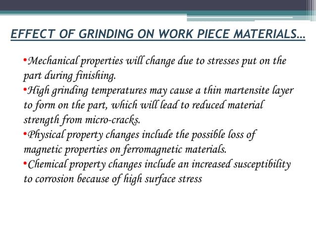 Grinding- a material removal process | PPTX
