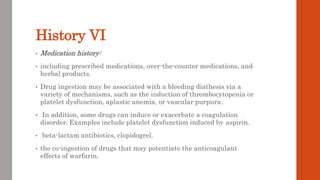 clinical approach to patients with bleeding tendency | PPTX