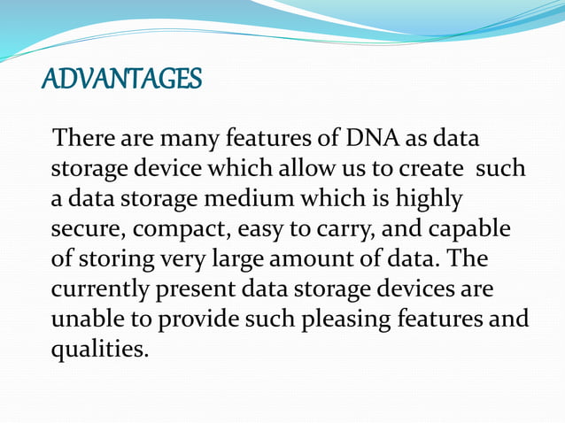 Data Storage in DNA | PPT