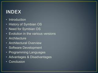 Symbian OS | PPTX