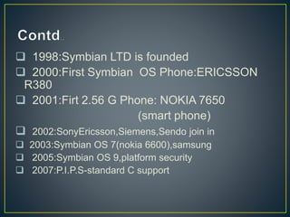 Symbian OS | PPTX