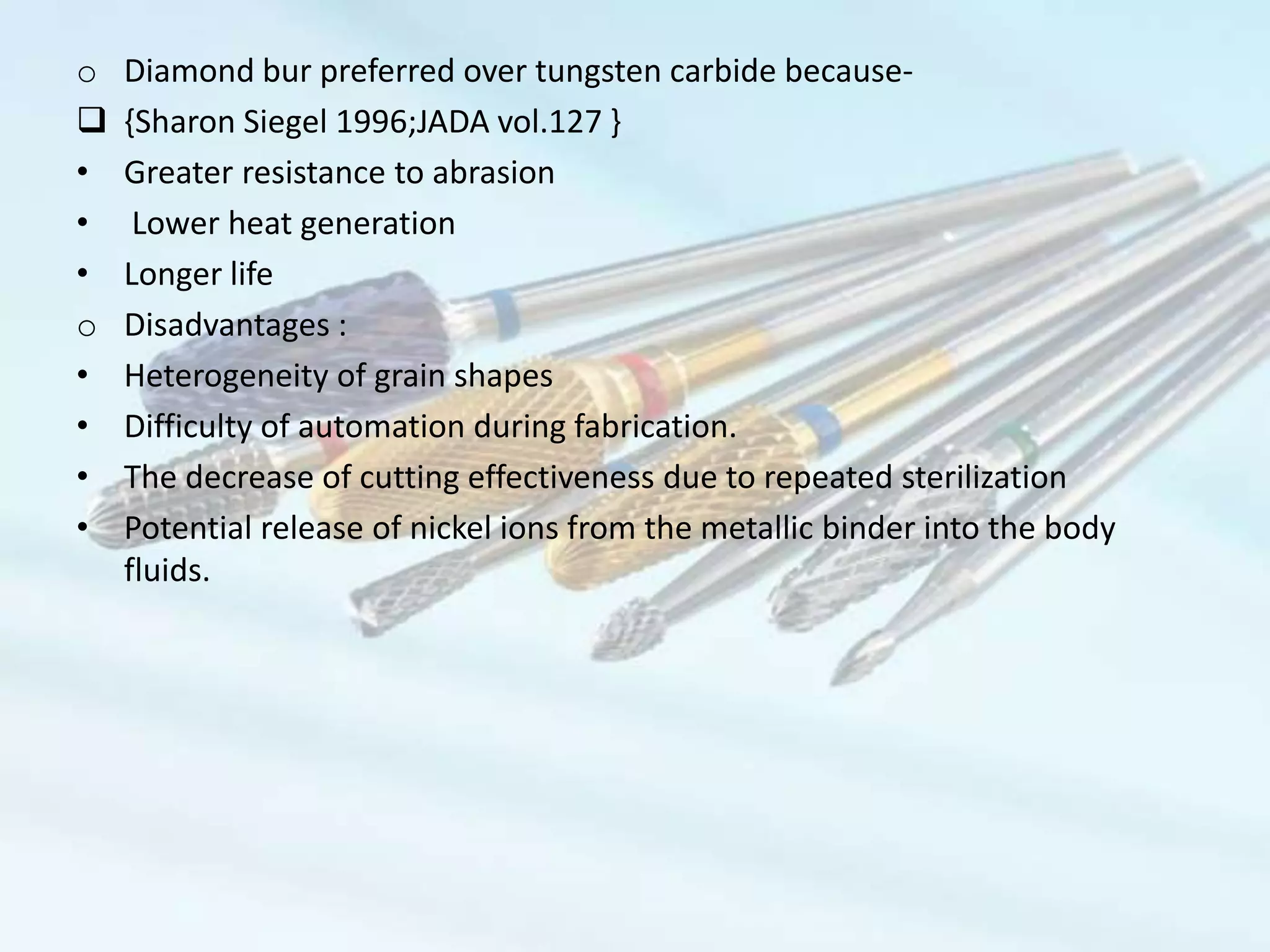 Rotary Cutting Instruments in Fixed & Removable Prosthodontics | PPTX