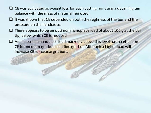 Rotary Cutting Instruments in Fixed & Removable Prosthodontics | PPTX ...