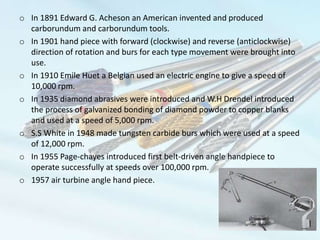 Rotary Cutting Instruments in Fixed & Removable Prosthodontics | PPTX
