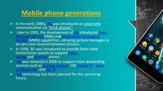 Evolution_In_Mobile_Technology | PPTX | Smartphones | Consumer Electronics