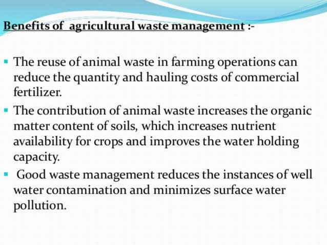 AGRICULTURAL WASTE MANAGEMENT | PPTX