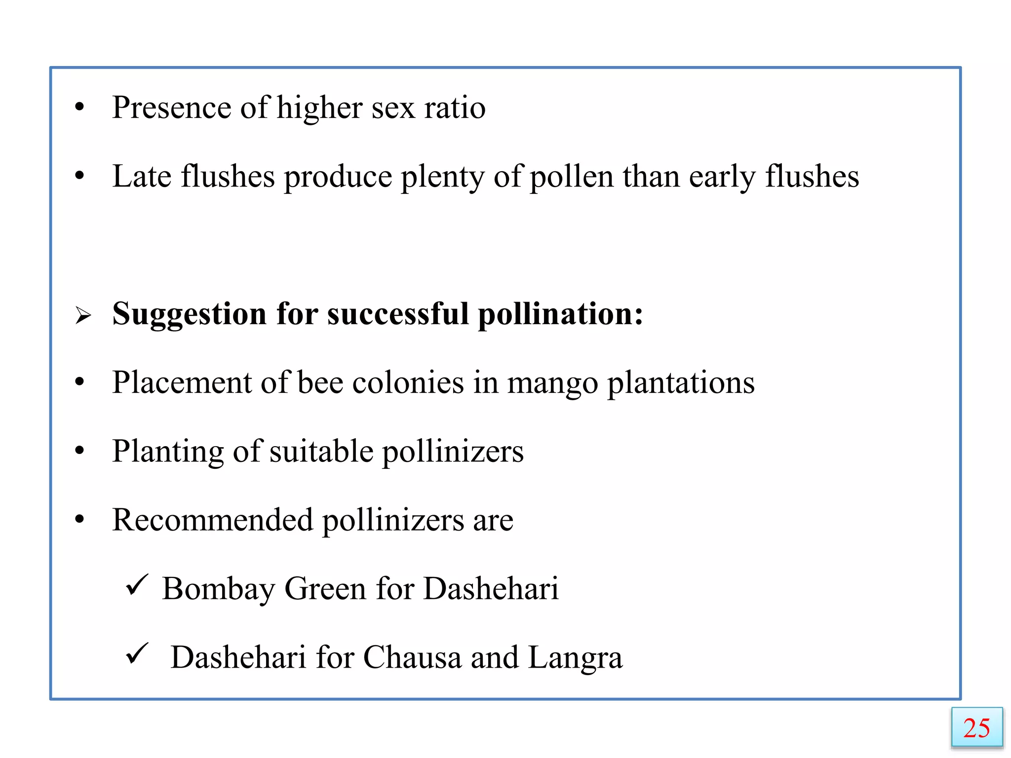 Pollination and pollinizer effects on fruit crops | PPTX
