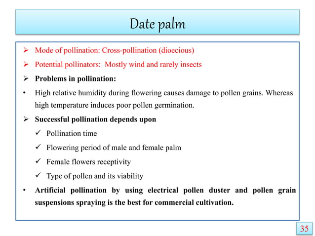 Pollination and pollinizer effects on fruit crops | PPTX