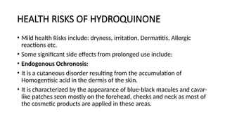 The Biochemical and Toxicological Effects of Hydroquinone in Skin ...