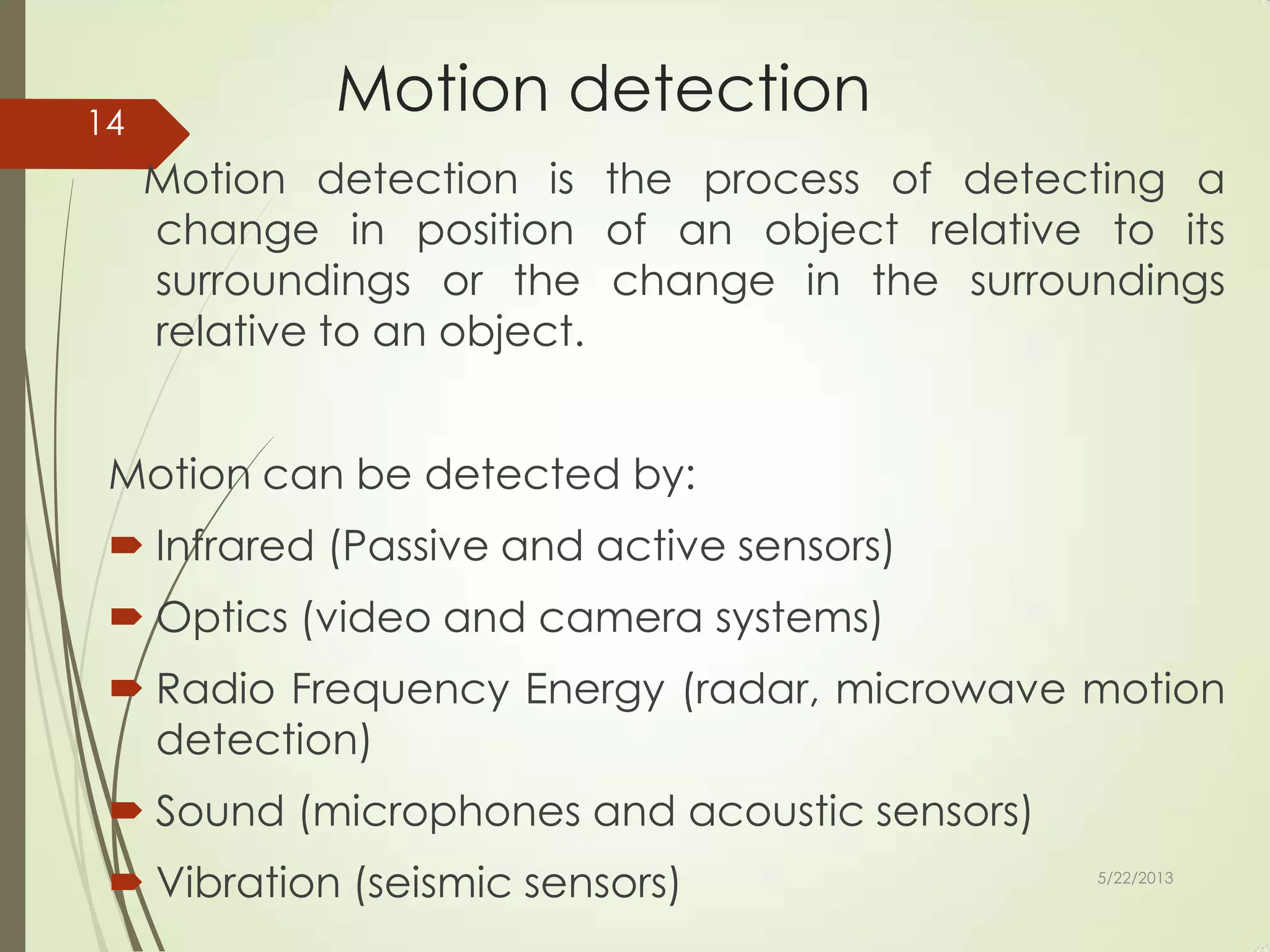motion sensing technology | PPTX