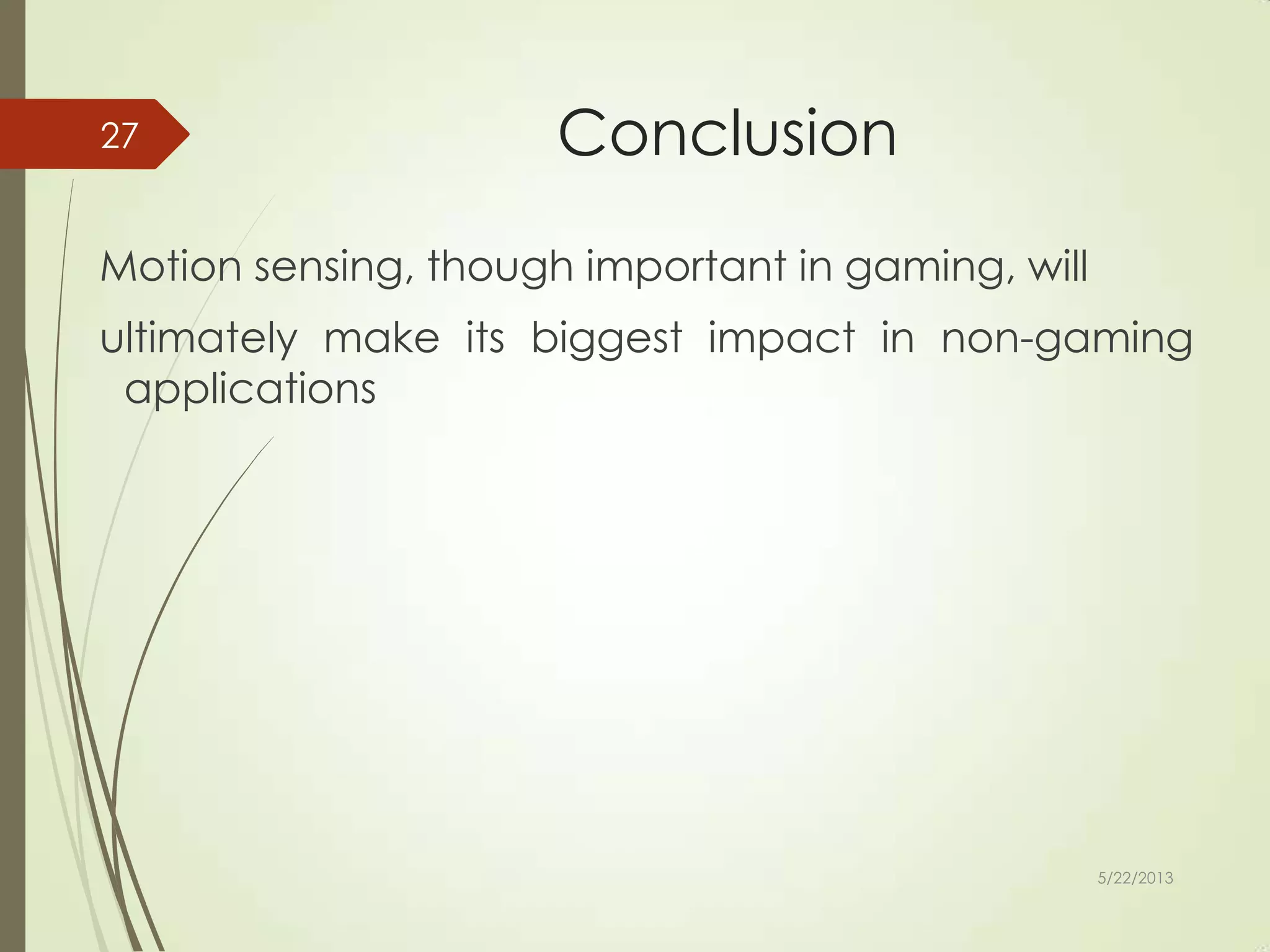 motion sensing technology | PPTX