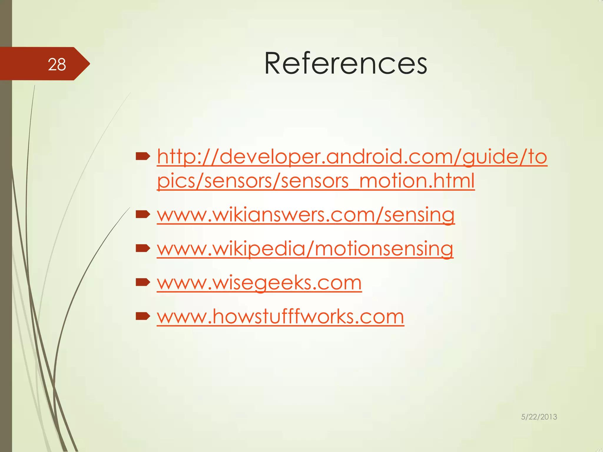 motion sensing technology | PPTX