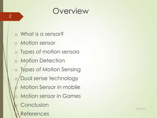 motion sensing technology | PPTX