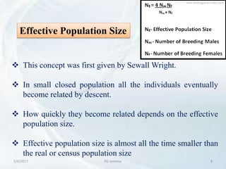 effective population size and its applications in plant breeding | PPTX