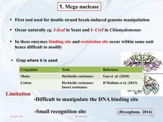 Progress and prospects in plant genome editing | PPTX