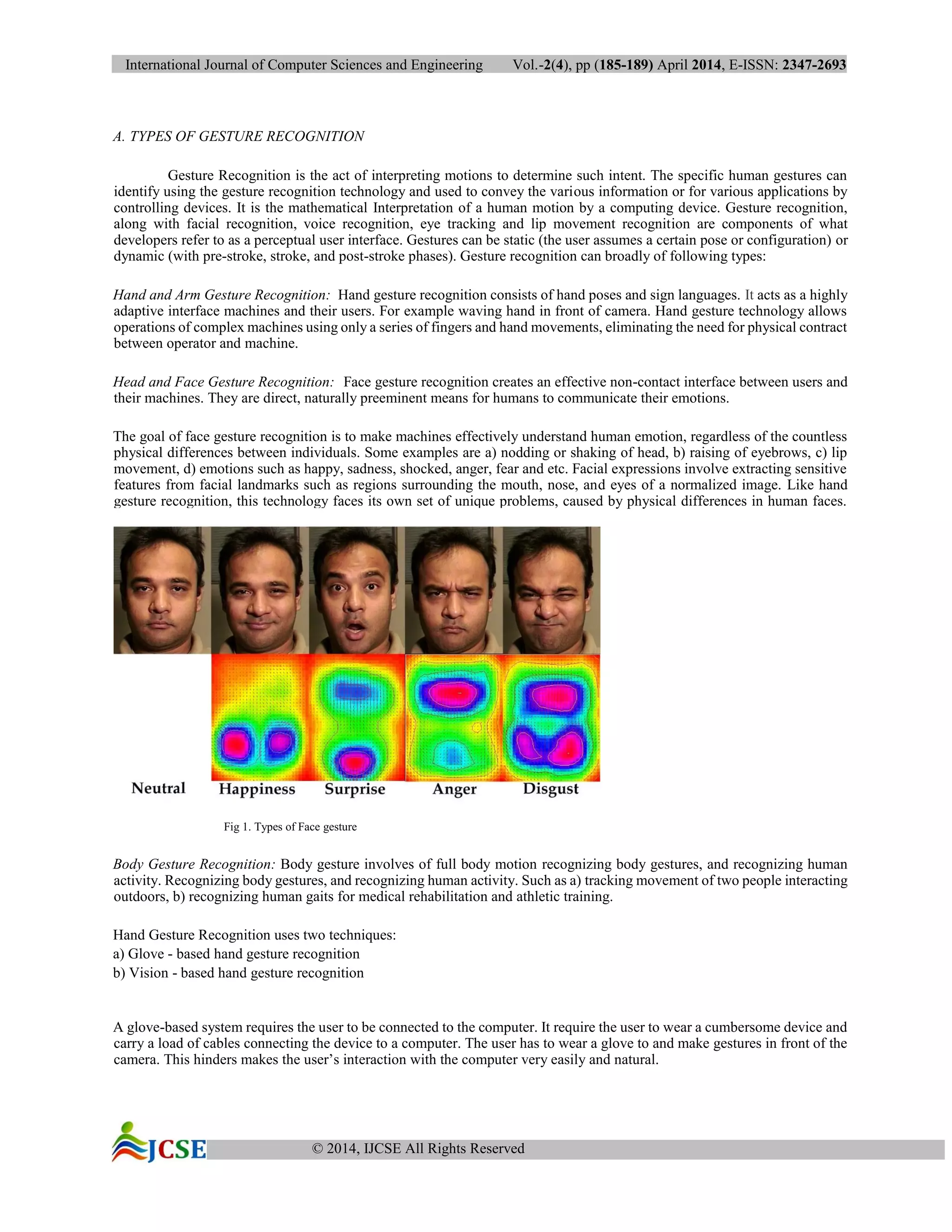 Gesture Recognition Using Artificial Neural Networka Technology For Identifying Gestures