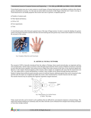 Gesture recognition using artificial neural network,a technology for identifying gestures ...