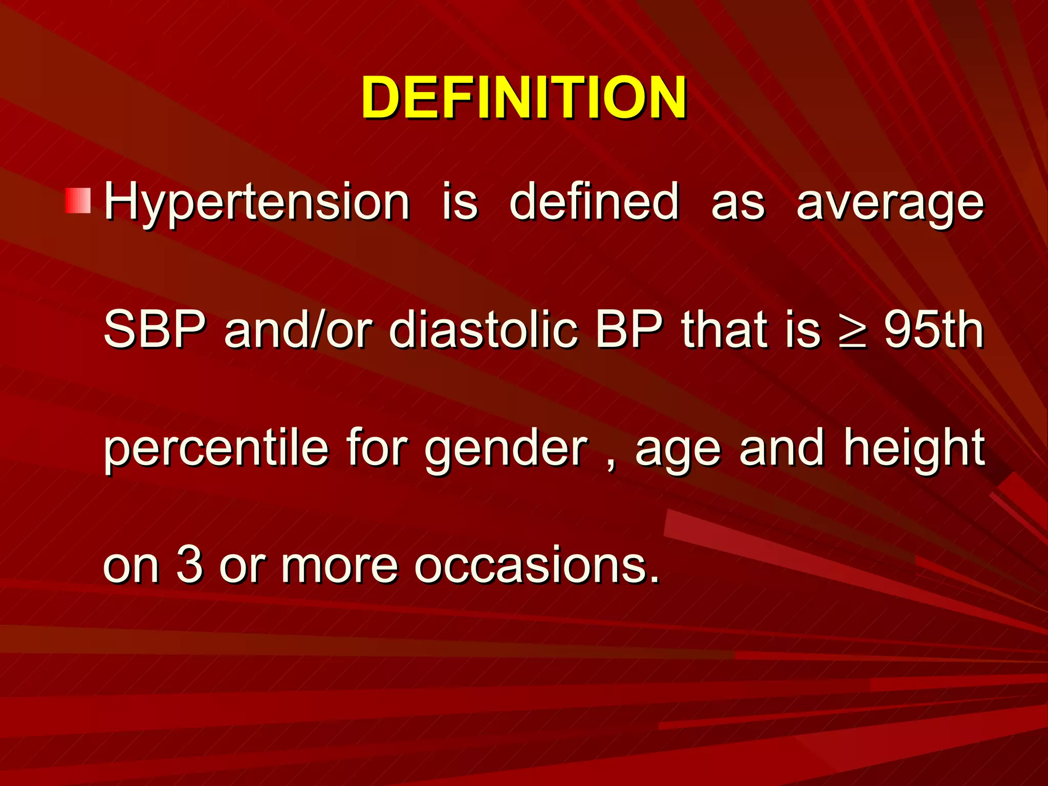 Childhood hypertension | PPT