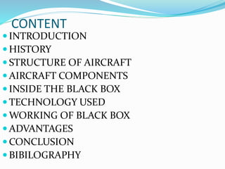 Aircraft Accident Data Recording Black Box | PPTX | Consumer ...