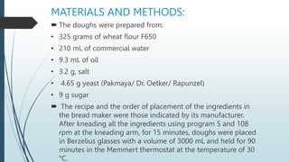 DYNAMICS OF FERMENTATION PROCESS OF BREAD DOUGH PREPARED WITH DIFFERENT ...